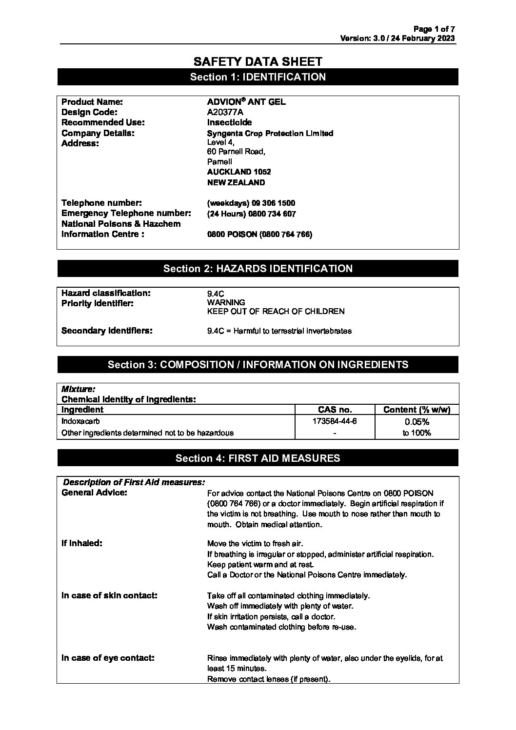 SDS & Labels - Pestproof